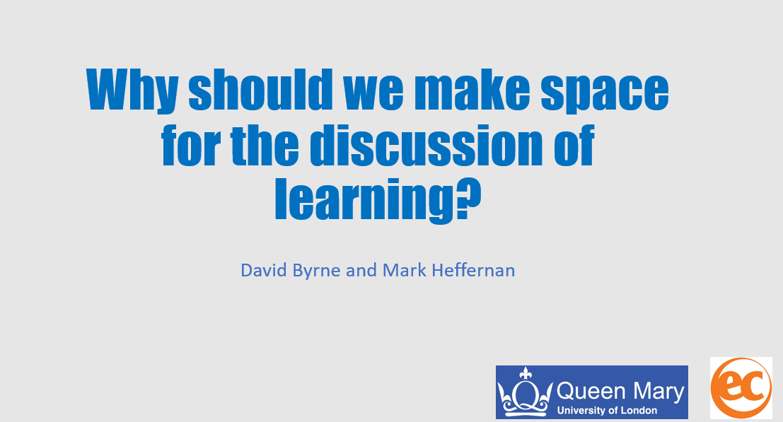 IATEFL 2024 – Why should we make the space to discuss learning ...
